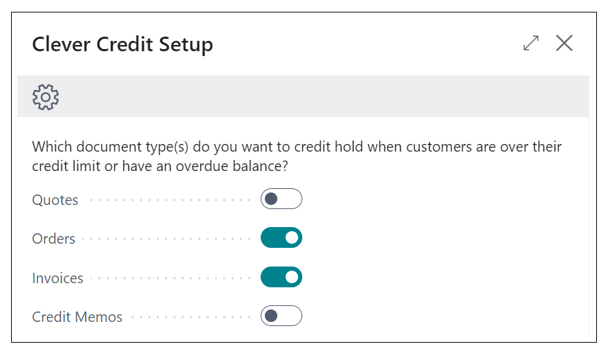 Clever Dynamics - Clever Credit - Assisted Setup