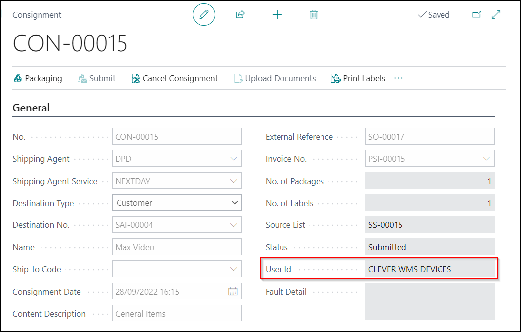 Clever Dynamics - Integration with Clever WMS Devices